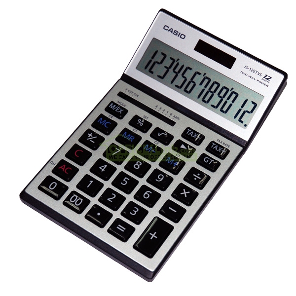 CASIO JS-120TVS 桌面型計數機 (12位)_桌面型計數機_計算機及用品_文儀器材_OFFICESLink.com 辦公室文儀用品 ...